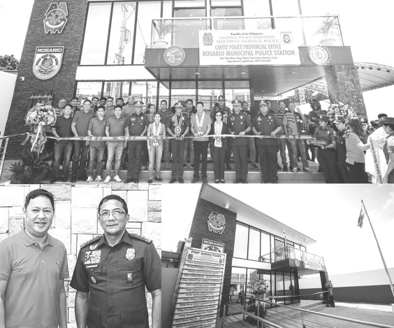Pinasinayaan ang bagong Rosario Municipal Police Station na proyekto ng Pamahalaang Bayang ng ...